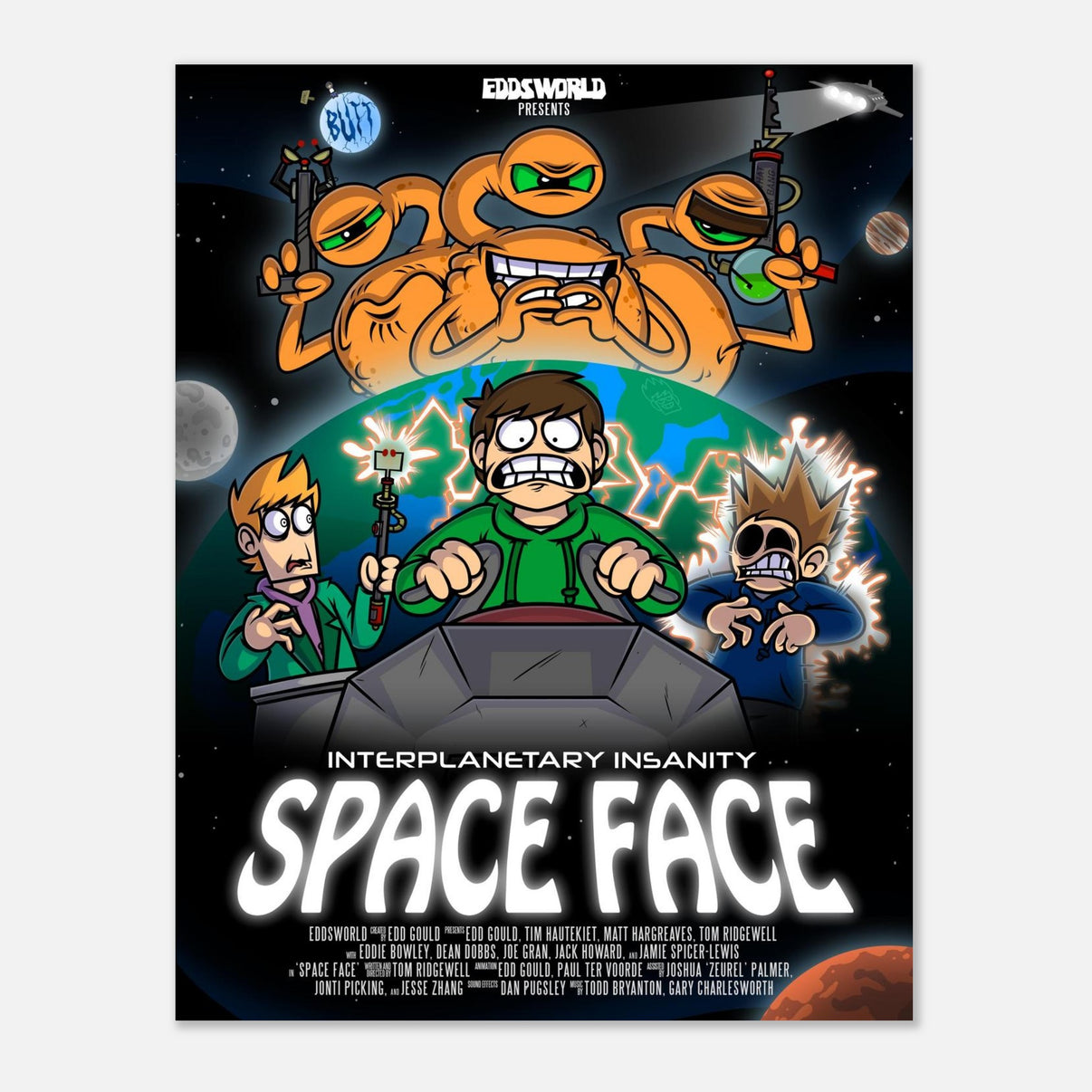 Eddsworld - Space Face Poster